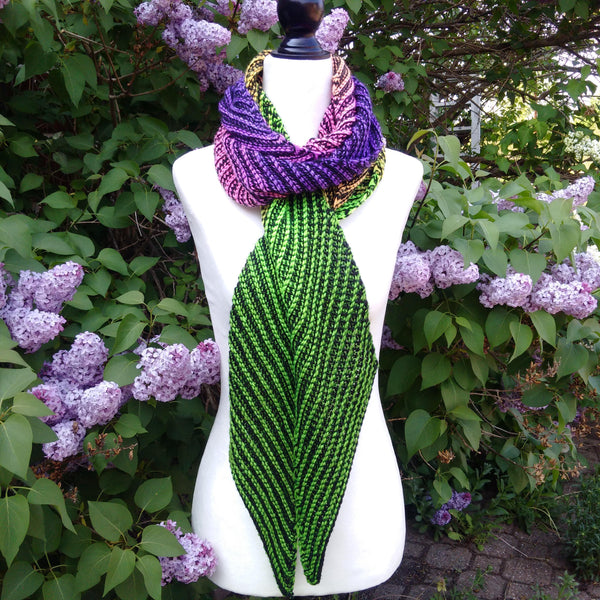 Long Tail Scarf - Knitting Pattern PDF Download – Log House Cottage Yarns