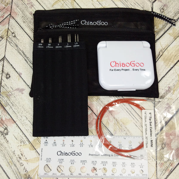 ChiaoGoo Mini Twist Set 5" & 4" – Log House Cottage Yarns